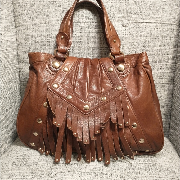 Junior Drake | Bags | Junior Drake Purse Brown Leather Shoulder Bag ...